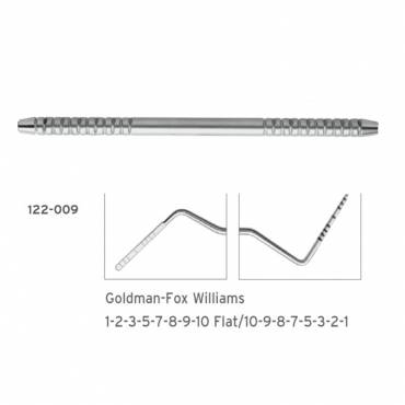Sonda Periodontal Goldman-Fox Williams Calibrada Silver de Hu-Friedy