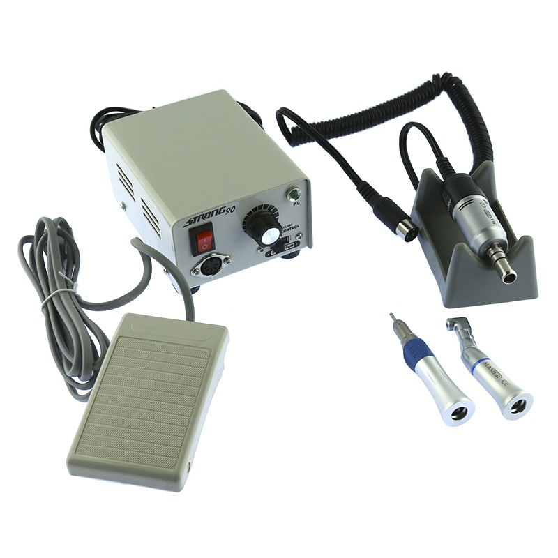 Micromotor Strong 90 con Contraángulo y Pieza de Mano de Master