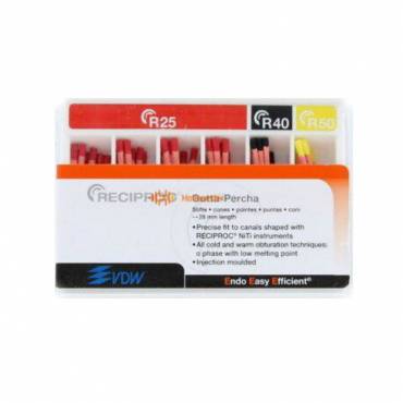 Reciproc Guttapercha Surtido R25-R40-R50 Caja 60u de Zipperer