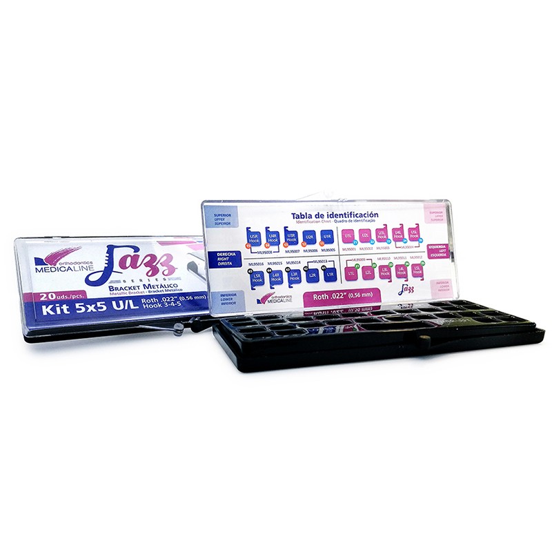 Kit de brackets Jazz Metálicos 20u de Medicaline