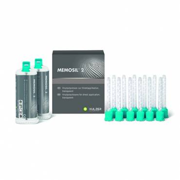Memosil 2 Registro Mordida Transparente 2x50ml de Kulzer