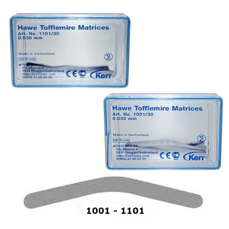 Matrices Universal Tipo Tofflemire 30 uds. de Hawe Neos