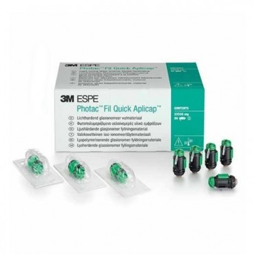 Photac-Fil Quick Aplicap Restaurador Ionómero Reposición 50 uds de 3M