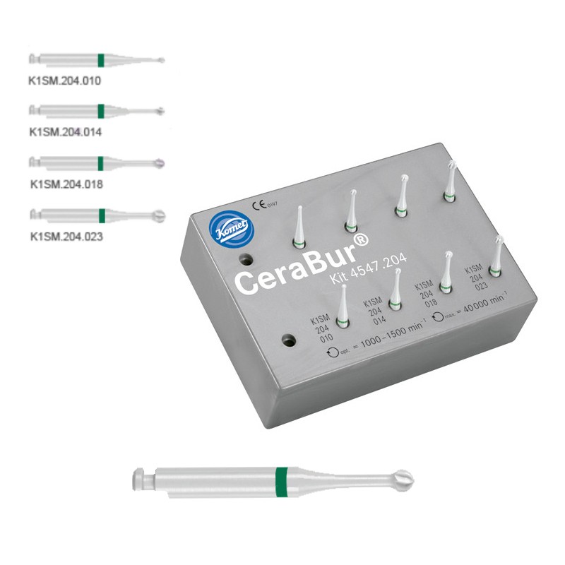 Fresas Cerabur Cerámica Redonda K1SM.204 CA Set Intro Fresero 8u Komet