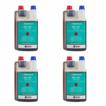 Puli-Jet Plus 2.0 Desinfectante Aspiración 4 Botellas 1L de Cattani