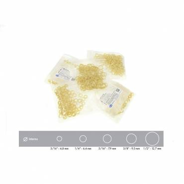 Elásticos Extraoral Fuertes 8 oz Látex Ortodoncia Bolsa 100 uds Leone