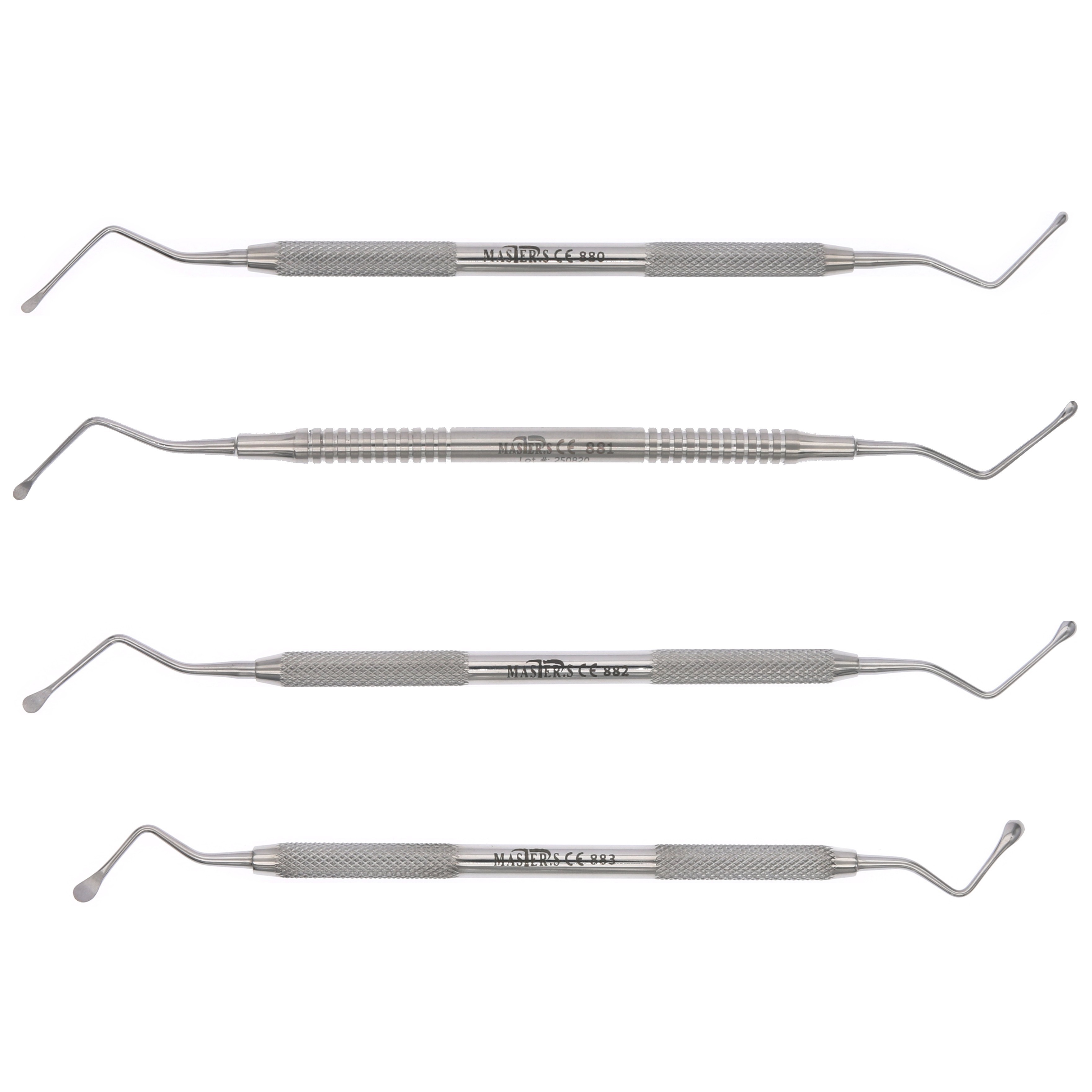 Cureta Lucas Acero Inoxidable 2mm - 2,5mm - 3mm y 3,5mm de Masters