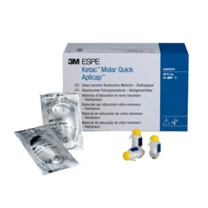 Ketac Molar Quick Aplicap Ionómero Reposición 20 Cápsulas 0,1ml 3M