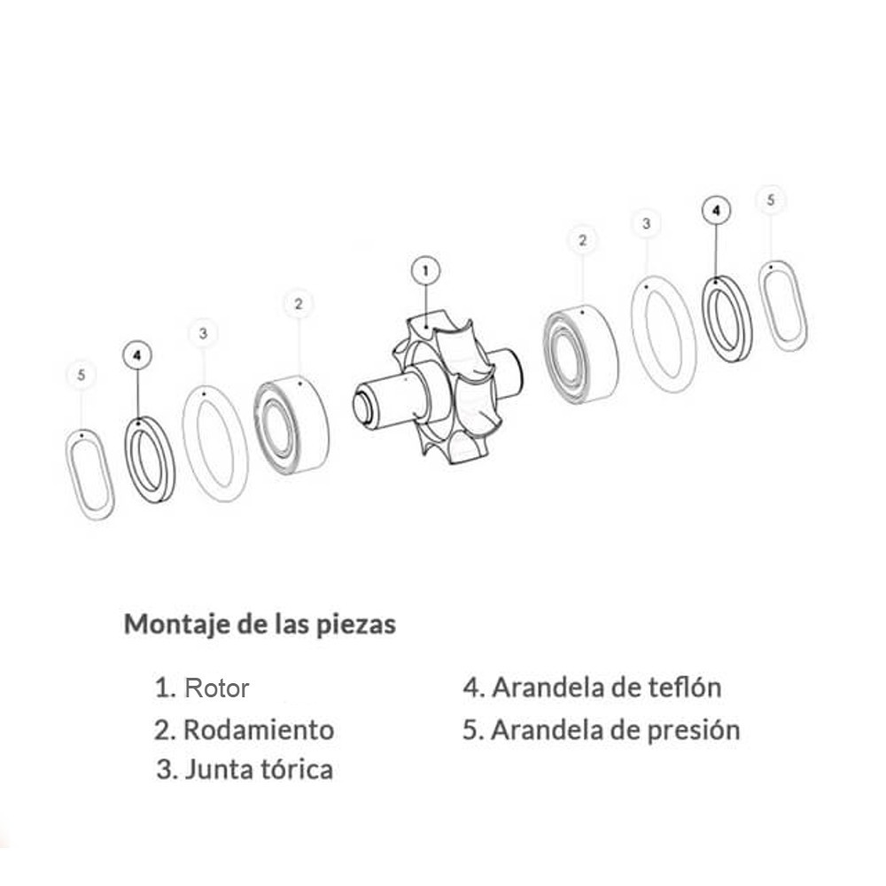 Rotor Dental rm Compatible con Turbina Sirona T2 Boost y T3 Boost