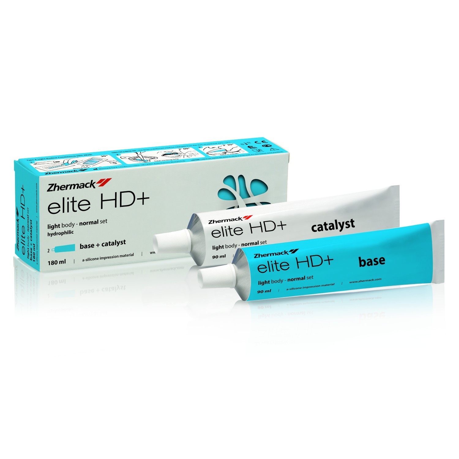 Elite HD+ Light Body Fast Set Silicona Adición 2 Tubos 90ml Zhermack