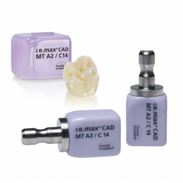 Bloques Disilicato Litio IPS E. Max CAD Cerec/Inlab MT C14 5u Ivoclar