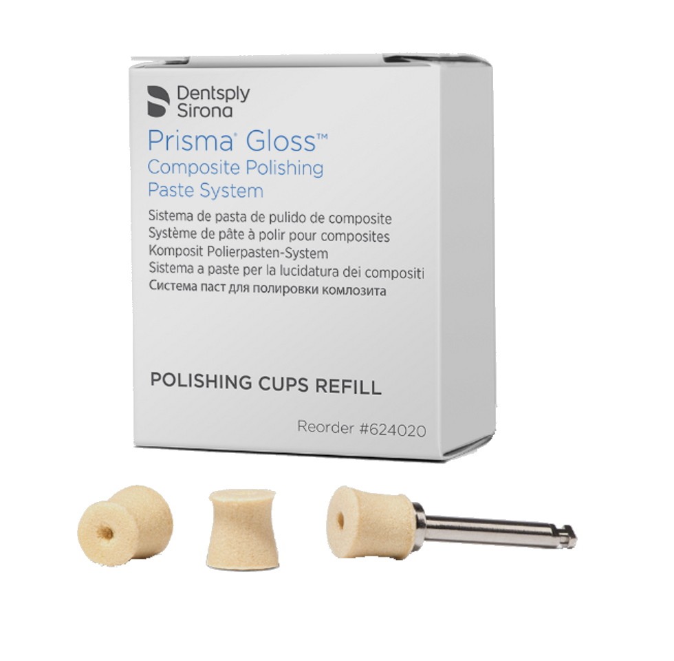 Prisma Gloss Pulidores Copas Caja Reposición 100 unidades Dentsply