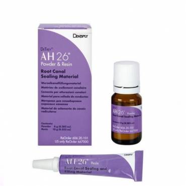 AH-26 Sellador Kit 8gr+10gr Contiene Plata Dentsply