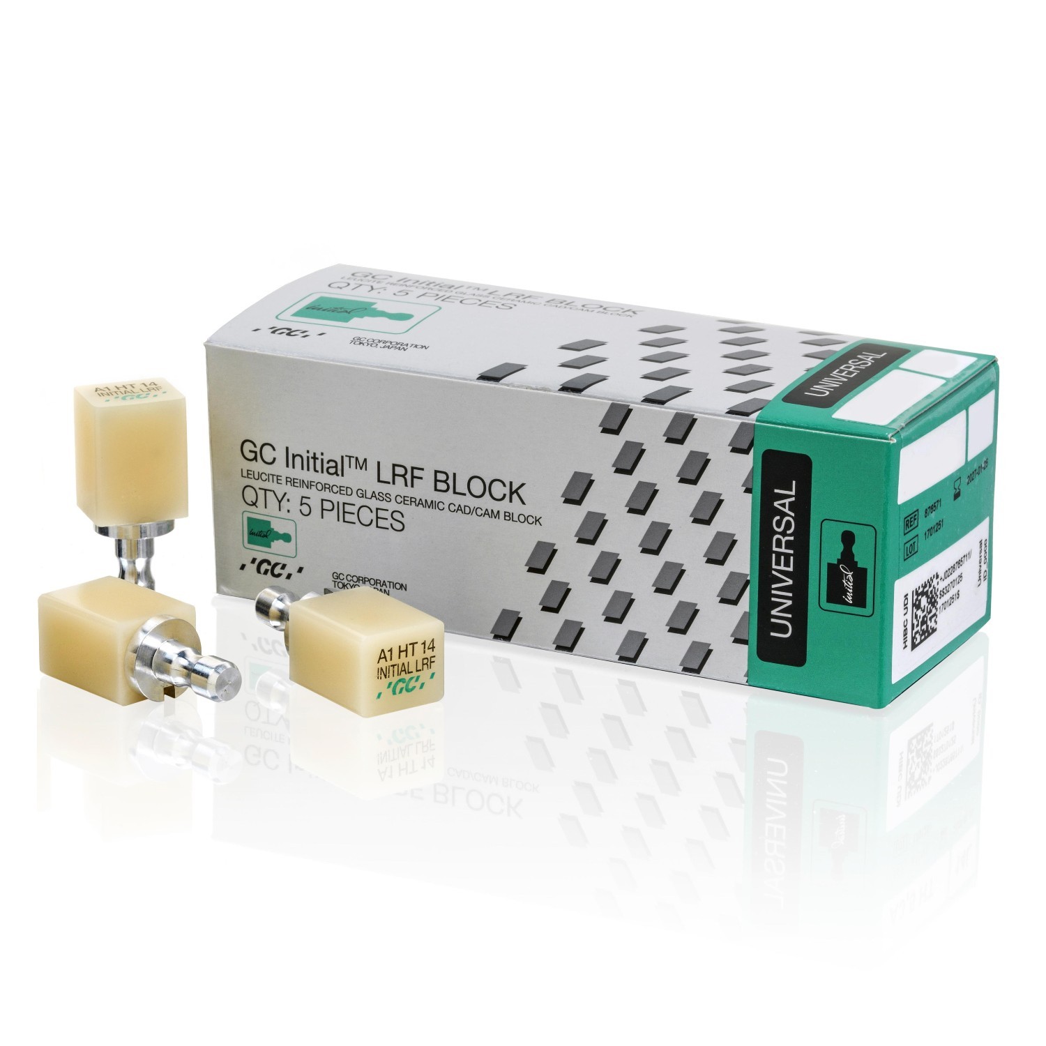 Initial LRF Block Universal A2 HT Bloque Vitrocerámico CAD/CAM 5 u GC