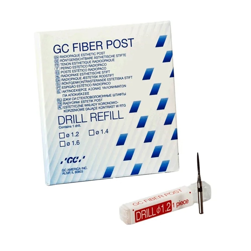 Fresa para Fiber Post Poste de Fibra, 1 unidad Reposición GC