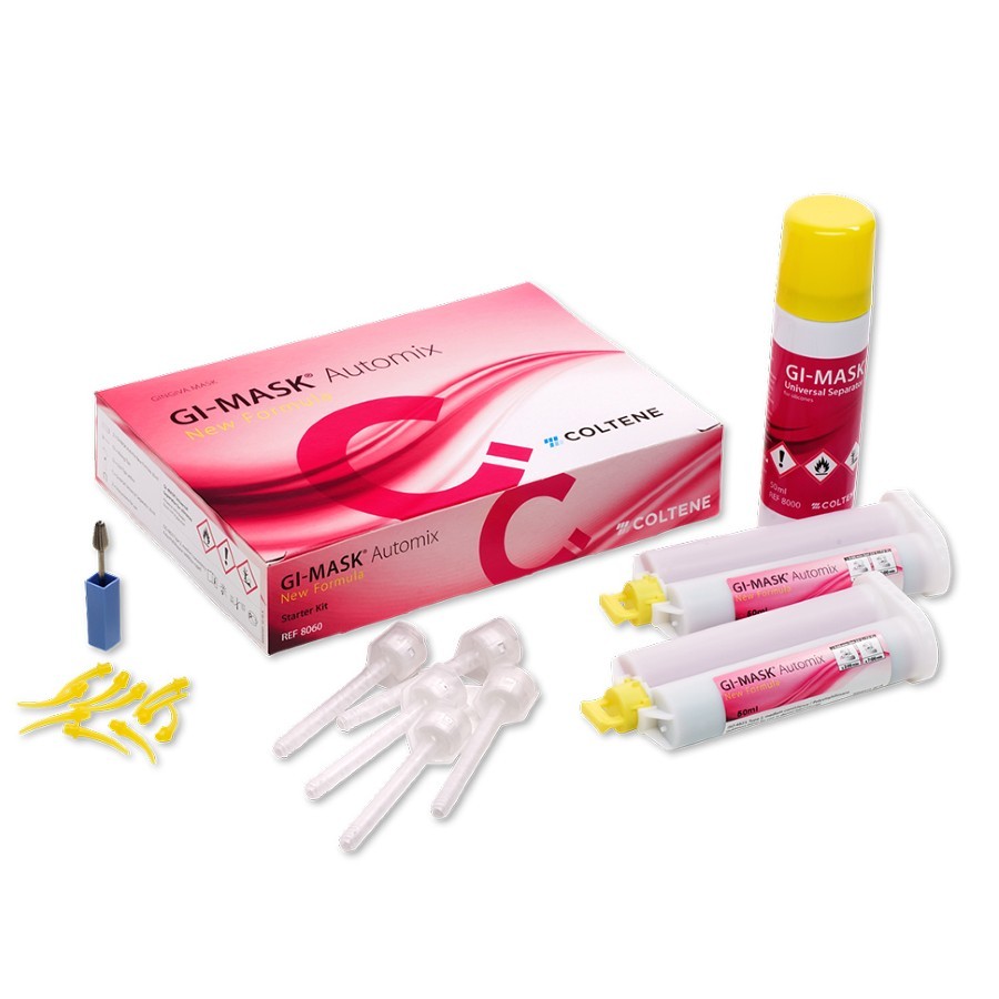 GI-Mask Automix NF Kit Silicona, 2 cartuchos 50ml y separador Coltène