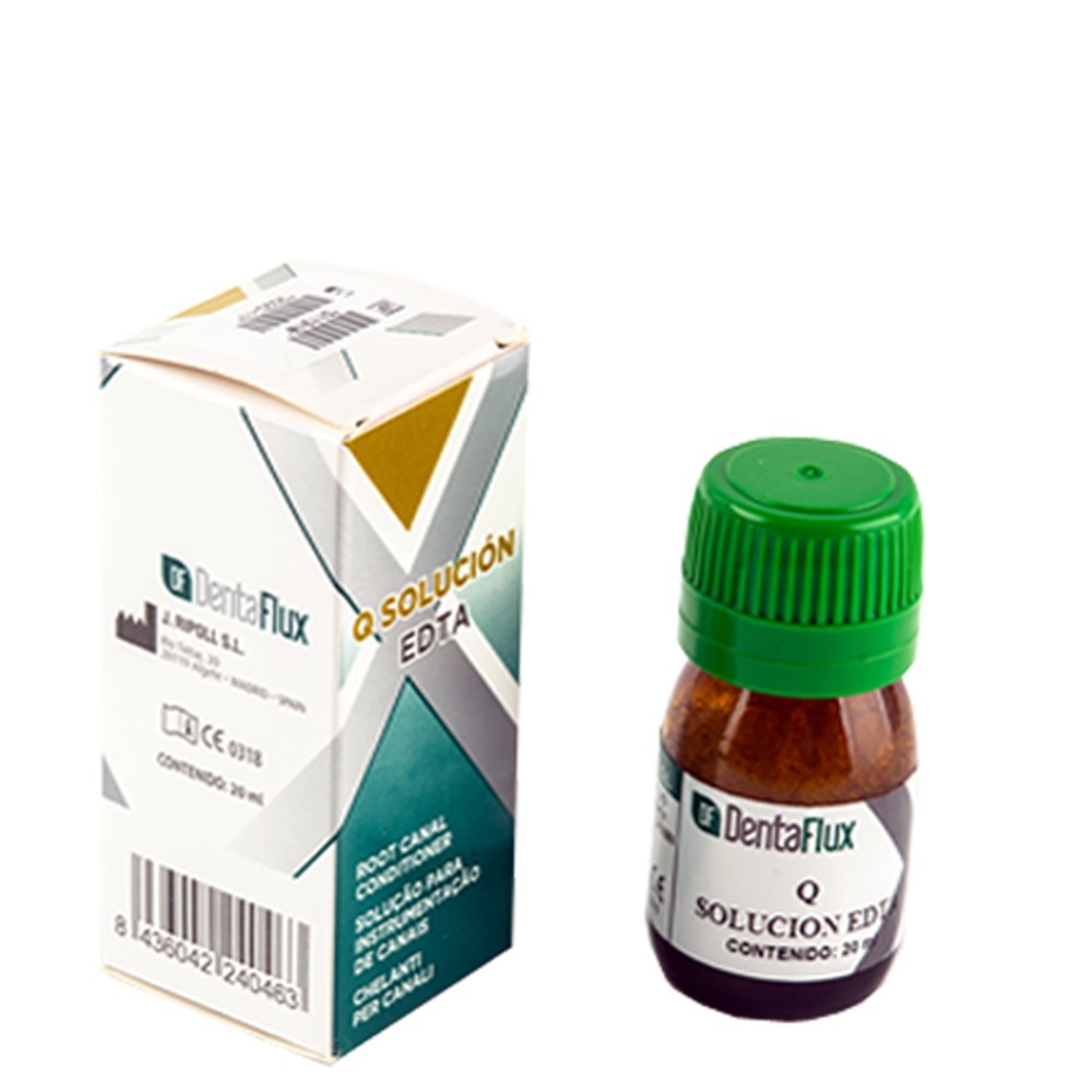 Q Solución EDTA con Peróxido de Carbamida, Frasco 20ml Dentaflux