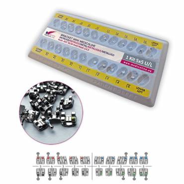 Kit de brackets Jazz Mini Metálicos 20u de Medicaline