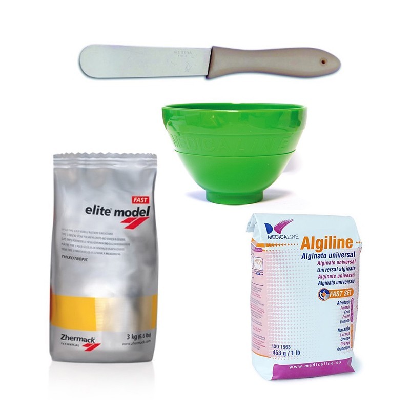 Kit básico para realizar Toma de Impresiones.