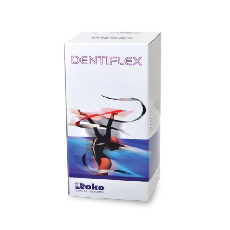 Dentiflex Resina Flexible Termoplástica 25mm 6 Tubos 25g. de Roko Dent